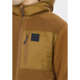 WHISTLER Herren Fleecejacke "Makaloo", braun, Gr. XL, unifarben, 100% Polyester, Jacken, mit praktischer Kapuze