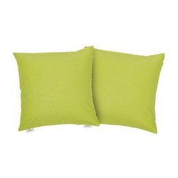 Dekokissen Tom Tailor HOME, B:38cm L:38cm, gr&uuml;n, Baumwolle, Dekokissen_Sitzkissen_Kissenh&uuml;llen, "Dove", unifarben, Kissenh&uuml;llen ohne F&uuml;llung, 2er Pack