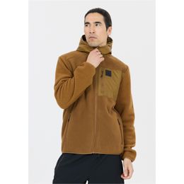WHISTLER Herren Fleecejacke "Makaloo", braun, Gr. XL, unifarben, 100% Polyester, Jacken, mit praktischer Kapuze