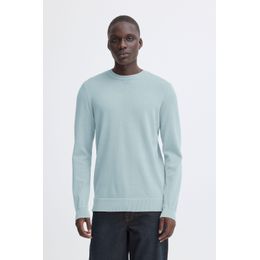 Strickpullover Blend "BHAddo", Herren, Gr. XL, faded denim, Feinstrick, 100% Baumwolle, unifarben, Basic, normal normal, Rundhals, Pullover Strickpullover, Sch&ouml;ner Feinstrick-Pullover mit leichten Waschungen