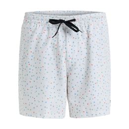 Quiksilver Herren Boardshorts "Surfsilk Straight 16""snow wei&szlig; mini chaos, Gr. M, 92% Polyester, 8% Elasthan, Hosen