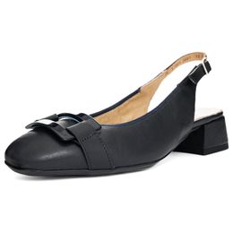 Ara Damen Slingpumps "GRAZ", Gr. 3, blau, Glattleder, unifarben, Schuhe, Sling Pumps, Festtagssschuh mit Blockabsatz, H-Weite