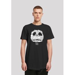 F4NT4STIC Herren T-Shirt "Disney Jack Skellington", schwarz, Gr. S, Obermaterial: 100% Baumwolle, Shirts, Herren,Premium Merch,Lang,Longshirt,Bedruckt