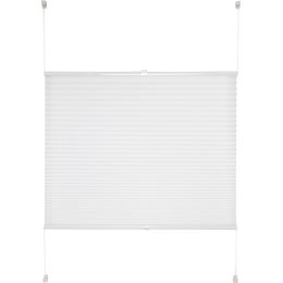 Plissee GOOD LIFE, B:100cm H:150cm, wei&szlig;, Obermaterial: 100% Polyester, Badezimmer, Plissees, "Ada", Lichtschutz