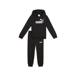 Puma Jungen Jogginganzug "Essentials No.1 Logo Jogginganzug Kinder", schwarz, Gr. 98, Obermaterial: 34% Polyester, 66% Baumwolle; Kapuzenfutter: 100%