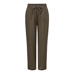 Only Damen Schlupfhose "ONLTIZANA COTTON LOOSE PANTS WVN NOOS", braun, Gr. S, unifarben, Web, Obermaterial: 100% Baumwolle, Hosen