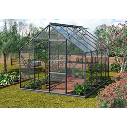 Gew&auml;chshaus Vitavia "Merkur 8300", grau (anthrazit), B:254cm T:317cm, Gew&auml;chsh&auml;user