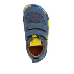 froddo Jungen Barfu&szlig;schuh "BAREFOOT BAZE", Gr. 25, blau, Leder, Textil, Schuhe, Klettschuh, Sneaker, Freizeitschuh mit bunter Laufsohle