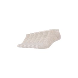 Camano Damen Sneakersocken "Sneakersocken 6er Pack", Gr. 35, beige, 70% Viskose, 28% Polyamid, 2% Elasthan, uni, Socken