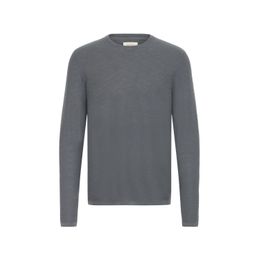 Blend Herren Strickfleece-Pullover "Strickpullover BHAbas", grau, Gr. M, Obermaterial: 100% Baumwolle CO., Pullover
