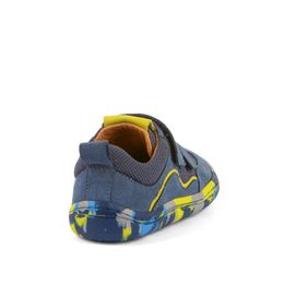 froddo Jungen Barfu&szlig;schuh "BAREFOOT BAZE", Gr. 26, blau, Leder, Textil, Schuhe, Klettschuh, Sneaker, Freizeitschuh mit bunter Laufsohle