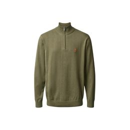 Strickpullover MCS "MCS Sweater MCEli", Herren, Gr. S, gr&uuml;n (beetle), Obermaterial: 100% Baumwolle, Pullover Strickpullover