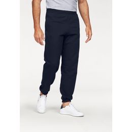 Herren Sweathose, blau, Gr. XXL, Fruit of the Loom, unifarben, angeraute Sweatware, Obermaterial: 80% Baumwolle, 20% Polyester, Hosen, aus