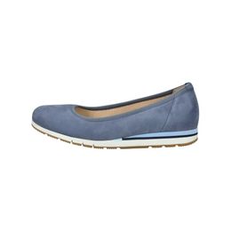 Gabor COMFORT Damen Ballerina "Gabor Comfort Ballerinas Leder", Gr. 40blau, Leder, Schuhe