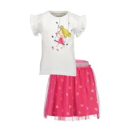 Blue Seven M&auml;dchen T-Shirt "Blue Seven M&auml;dchen Set mit T-Shirt und T&uuml;llrock"m001, multipack 1, Gr. 128, 100% Baumwolle, Shirts