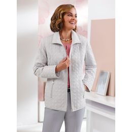 CLASSIC Damen Steppjacke, grau, Gr. 42, unifarben, 100% Polyester, Wattierung:100% Polyester, Jacken
