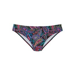Venice Beach Damen Bikini-Hose "Paislee", schwarz, Gr. 36, Paisleymuster, bedruckt, Recycling-Polyamid, Badehosen, im Paisley-Druck