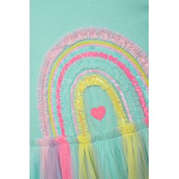 DANAMADE M&auml;dchen Sommerkleid "DANAMADE Dresses DCARLA", bunt, Gr. 128, Oberteil: 90% Baumwolle, 10% Polyester. Rock: 100% Polyester. Futter: