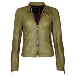 Maze Damen Lederjacke "Lindsay", gr&uuml;n, Gr. XXXL, Obermaterial: 100% Lammleder; Futter: 100% Polyester, Jacken
