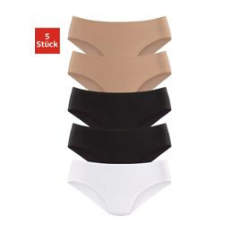 Damen Jazz-Pants Slips, PETITE FLEUR BY LASCANA, Gr. 44, beige, Obermaterial: 95% Baumwolle, 5% Elasthan, unifarben, Unterhosen, aus elastischer