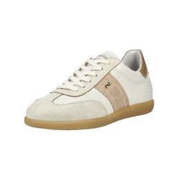 Nero Giardini Damen Sneaker "Nero Giardini Sneaker Leder/Textil", Gr. 35beige, Leder, Textil, Schuhe