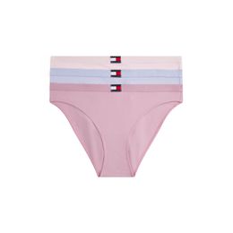 Damen Slip "3 PACK BIKINI (EXT.SIZES)", Tommy Hilfiger Underwear, Gr. XSlila, mystic orc, light pink, Jersey, Obermaterial: 95% Baumwolle, 5%