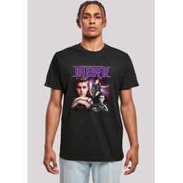 F4NT4STIC Damen T-Shirt "Justin Bieber Iconic", schwarz, Gr. XXL, Obermaterial: 100% Baumwolle, Shirts, Streetwear Fashion