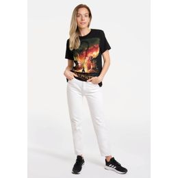 logoshirt Damen T-Shirt "Hobbit - Battle Of The Five Armies", schwarz, Gr. L, bedruckt, 100% Baumwolle, Shirts, mit lizenziertem Print