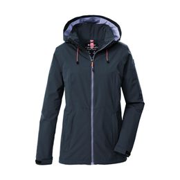 Killtec Damen Outdoorjacke "Damen Regenjacke OOKS 1", blau, Gr. 38, Obermaterial: 100% Polyester.Futter: 100% Polyester, Jacken, Leichte, wasser- und