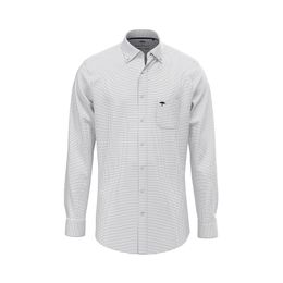 Fynch-Hatton Herren Langarmhemd, wei&szlig;, Gr. XL, gestreift, Web, Obermaterial: 100% Baumwolle, Hemden, normale Passform, aus Baumwolle, mit Brusttasche