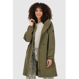 alife and kickin ALIFE & KICKIN Damen Parka "FrizziAKA"schwarz olive, Gr. M, unifarben, Web, Obermaterial: 90% Polyester, 10% Polyamid, Jacken, mit Kapuze und