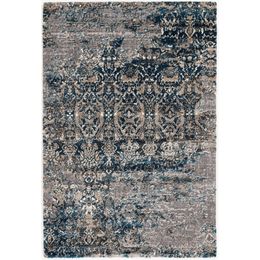 Teppich, B:120cm H:20mm L:170cm, blau, OCI DIE TEPPICHMARKE, Polyester, Polypropylen, Wohnzimmer, Teppiche, "JUWEL SILENTA", Kurzflor, Wohnzimmer,