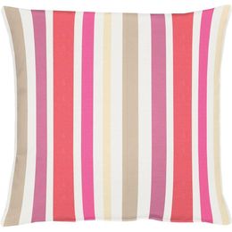 Dekokissen Apelt, B:48cm L:48cm, pink, Kunstfaser, Polyester, Dekokissen_Sitzkissen_Kissenh&uuml;llen, "Lira", Kissenh&uuml;lle mit F&uuml;llung, 1 St&uuml;ck
