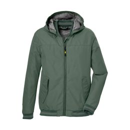 Killtec Jungen Funktionsjacke "KOS 153 BYS JCKT", gr&uuml;n, Gr. 164, Obermaterial: 100% Polyester;Futter: 100% Polyester, Jacken, Modischer, wasserfester