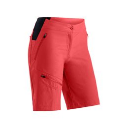 Maier Sports Damen Outdoorhose "Inara Short Vario", rot, Gr. 40, 90% Polyamid; 10% Elasthan, Hosen, Damen Shorts, kurze Wanderhose, Outdoor-Hose, 4