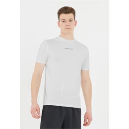 Endurance Herren Funktionsshirt "Loker", wei&szlig;, Gr. M, unifarben, 84% Polyester, 16% Elasthan, Shirts, Mit 4-Wege-Stretch und recycelten Materialien