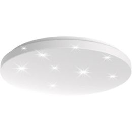 Blulaxa LED Deckenleuchte "Aina-L", wei&szlig;, &Oslash; 33cm H: 6cm, 1 Stk., Leuchten, Sternenhimmel, 24W 1600lm Switch CCT 330mm, rund, LED Sternenhimmel