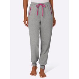 feel good Damen Relaxhose, Gr. 36, grau, 60% Baumwolle, 40% Polyester, unifarben, Hosen