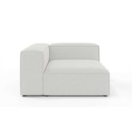 Ottomane OTTO HOME "HAILY links/rechts bestellbar, Loungem&ouml;bel, Ma&szlig;e B/T/H: 130/130/72 cm", beige (creme), B:130cm H:72cm T:130cm, 100% Polyester, Sofas, Ottomane, als Modul oder separat verwendbar, f&uuml;r individuelle Zusammenstellung