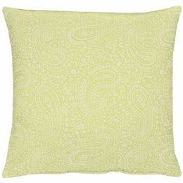 Dekokissen Apelt, B:39cm L:39cm, gr&uuml;n, Kunstfaser, Polyester, Dekokissen_Sitzkissen_Kissenh&uuml;llen, "7907 Uni Paisley", Kissenh&uuml;lle mit F&uuml;llung, 1 St&uuml;ck