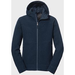 Sch&ouml;ffel SCH&Ouml;FFEL Herren Fleecejacke "Fleece Hoody Lakefield M", blau, Gr. 46, Oberstoff Rumpf: 50% Wolle 27% Polyester 23% Nylon Futter Kapuze: 100%
