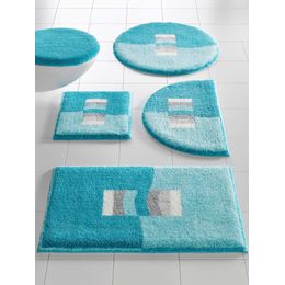 Badematte Grund, blau, Badematten