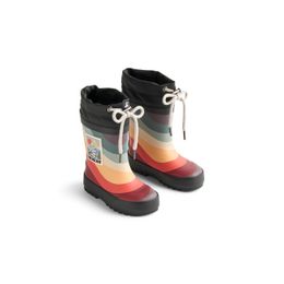 Wheat Damen Stiefel "Wheat Rubber Boot Thermo Print", Gr. 32rainbow, Schuhe