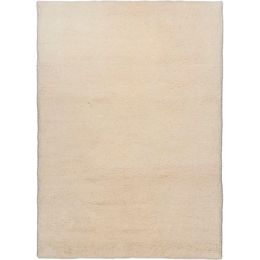 Wollteppich Theko, B:70cm H:22mm L:140cm, wei&szlig;, Schurwolle, Wohnzimmer, Teppiche, "Royal Dou 1", echter Berber Teppich aus Marokko, reine Wolle,