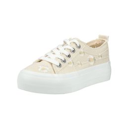 Blowfish Damen Plateausneaker "Blowfish Sneaker Baumwolle", Gr. 40, beige, Textil, Schuhe