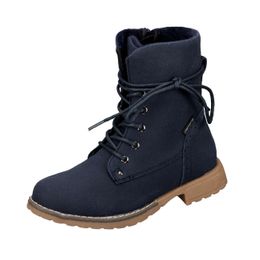 Lico M&auml;dchen Winterstiefel "Trendstiefel Linea", Gr. 32, blau, Synthetik, Schuhe