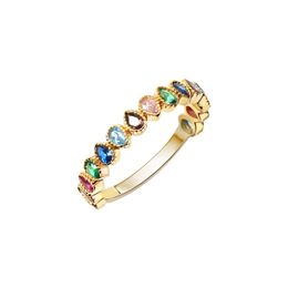 Diamonds by Ellen K. Damen Fingerring "375/- Gelbgold Zirkonia", 054 (17,2), Gold, gelb, FASCINATION BY ELLEN K., Gold, Fingerringe