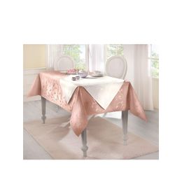 Tischdecke Dohle, B:80cm L:80cm, beige, Tischdecken
