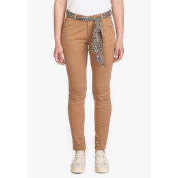 Damen Chinohose "DYLI 4", wei&szlig;, Gr. 30, Le Temps Des Cerises, 98% Baumwolle, 2% Elasthan, Hosen, aus Baumwollstretch