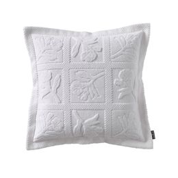 Kissenh&uuml;lle, B:80cm L:80cm, wei&szlig;, Baumwolle, 100% Baumwolle, Kissenbez&uuml;ge